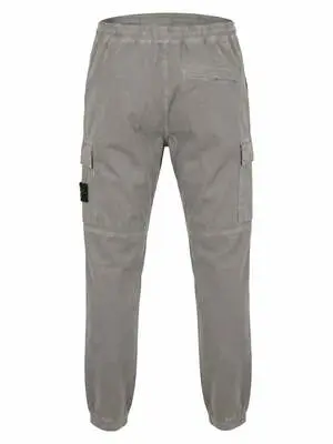 Stone Island Garment Dyed "old" Cotton Cargo Pants - Multicolor