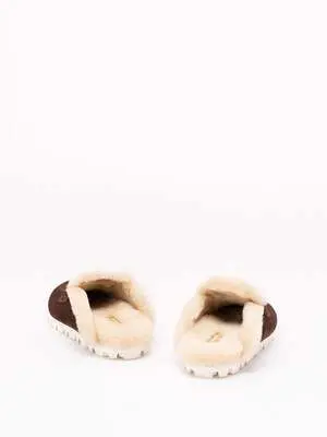 Miu Miu Suede And Shearling Mules
