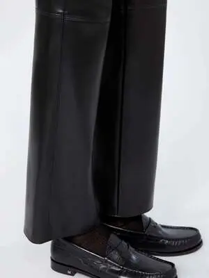 Max Mara Leather-look Pants - Multicolor