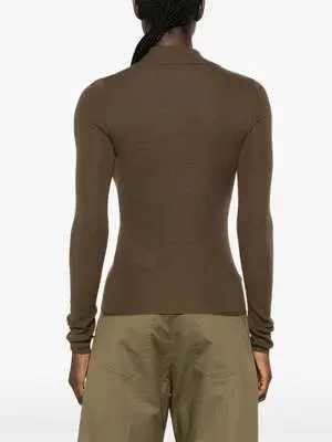 Max Mara Gergo Ribbed Knit Polo Shirt - Multicolor
