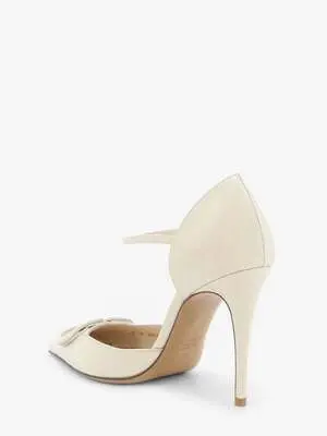 Valentino Garavani D'orsay Patent Pumps With Vlogo Signature - Multicolor