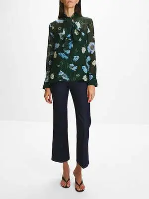 Gucci Floral Silk Voile Shirt - Multicolor