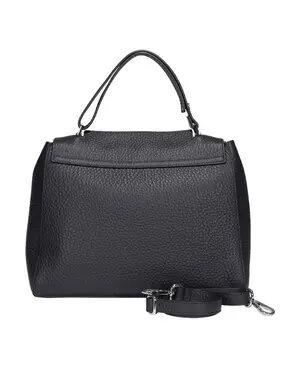 Orciani Sveva Logo Lettering Medium Shoulder Bag
