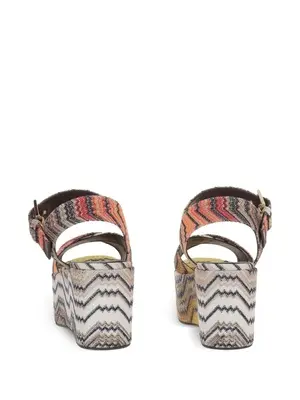 Missoni Zigzag Platform Buckled Sandals