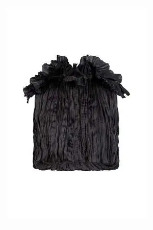 HEIRLOME Emma Top With Crinkle-pleat Ruffles