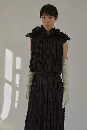 HEIRLOME Emma Top With Crinkle-pleat Ruffles