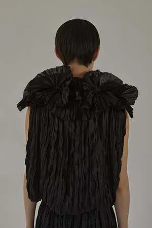 HEIRLOME Emma Top With Crinkle-pleat Ruffles