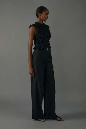 HEIRLOME Sloane Mock-neck Popcorn Top - Black