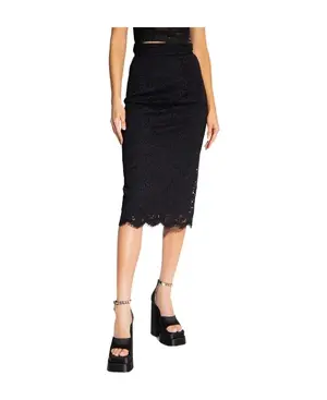 Dolce & Gabbana High-waisted Lace Midi Skirt