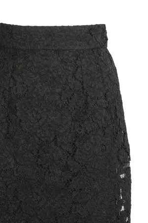 Dolce & Gabbana High-waisted Lace Midi Skirt