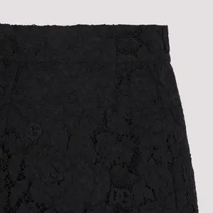 Dolce & Gabbana High-waisted Lace Midi Skirt