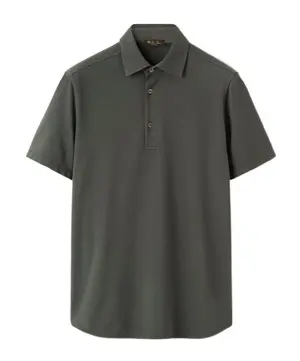 Loro Piana Brenna Polo Shirt - Clorofilla