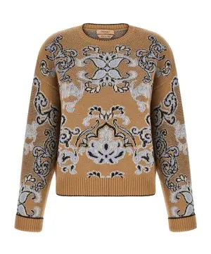 TWINSET Jacquard Wool-blend Sweater