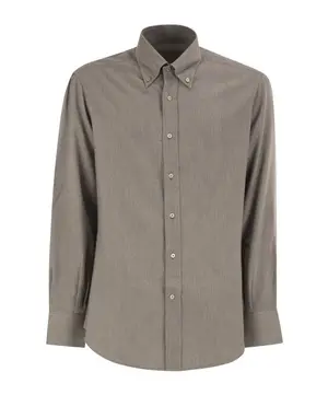 Brunello Cucinelli Long-sleeved Shirt - Gray