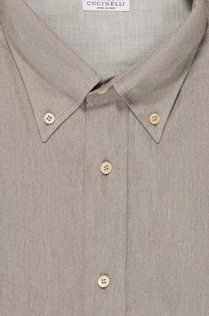Brunello Cucinelli Button-down Box-pleat Shirt