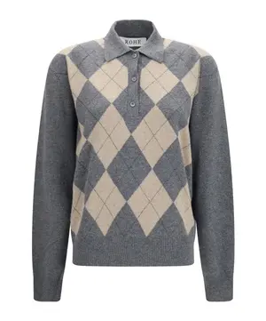 RÓHE Ballantyne Argyle Polo