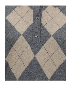 RÓHE Ballantyne Argyle Polo