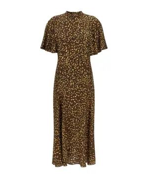 TWINSET Animal Print High-neck Dress