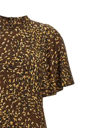 TWINSET Animal Print High-neck Dress
