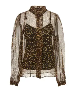 TWINSET Animal Print Shirt