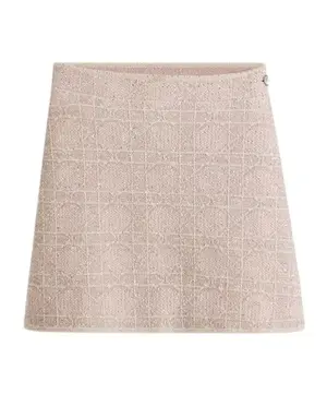 Dior Macro Cannage Straight Miniskirt