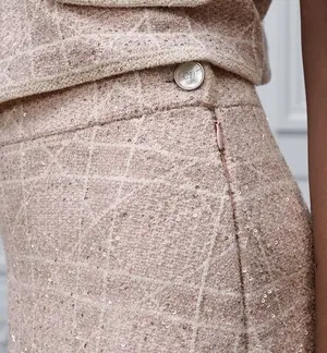 Dior Macro Cannage Straight Miniskirt