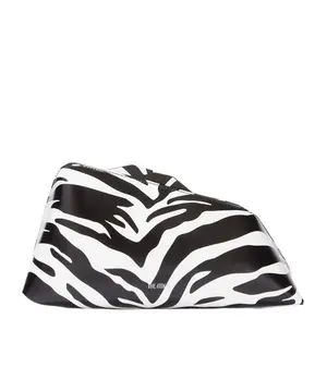 Attico 8.30 Pm Oversized Clutch Bag - White/black