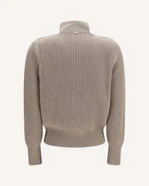 Herno Reort Ribbed Pure Wool Cardigan