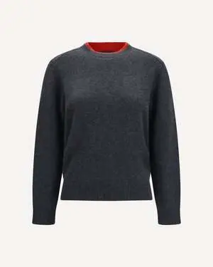 Loulou De Saison Otis Cashmere Sweater - Grey