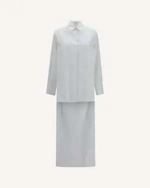 Alaïa Asymmetric Cotton Poplin Shirt