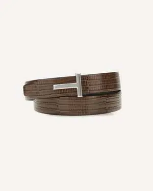 TOM FORD Reversible T Icon Belt