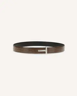 TOM FORD Reversible T Icon Belt