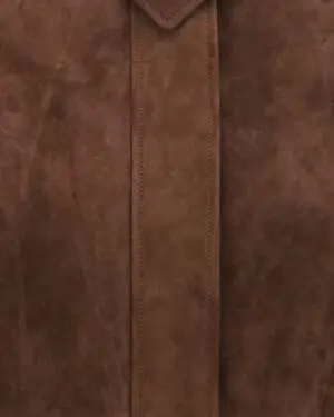 Alaïa Peplum Jacket In Suede Goatskin