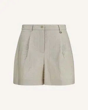 Moncler Logo Shorts - Beige