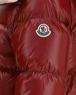 Moncler Niveole Short Nylon Down Jacket - Red