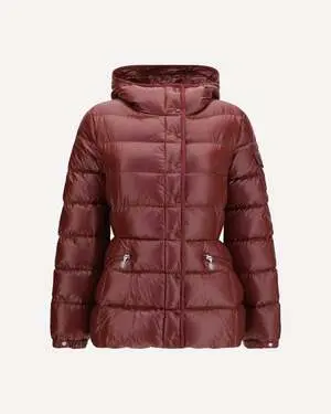 Moncler Barante Short Hooded Down Jacket - Red