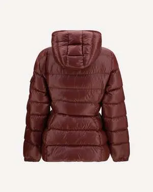 Moncler Barante Short Hooded Down Jacket - Red