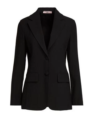 CARLA G. Blazer Size Acetate, Viscose, Elastane - Black