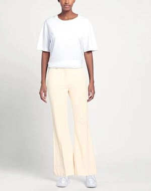 CIRCOLO 1901 Pants Cream Size Cotton, Elastane