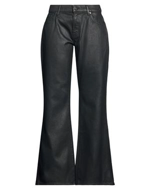 7 For All Mankind Jeans Size Cotton, Elastane - Black