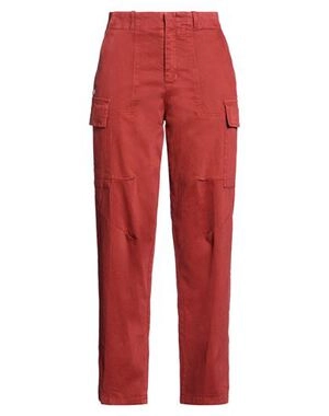 MANILA GRACE Pants Plum Size Cotton, Elastane - Red