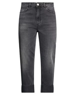 MANILA GRACE Jeans Size Cotton, Elastane - Black