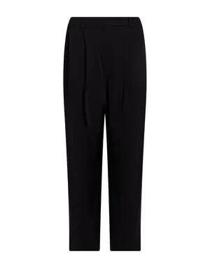 MANILA GRACE Tapered Pants In Viscose And Elastane - Black