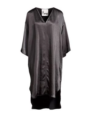 8PM Midi Dress Charcoal Size Polyester - Grey