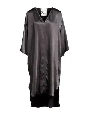8PM Midi Dress Charcoal Size Polyester