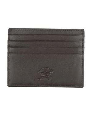 Paul & Shark Cardholder Nylon, Cow Leather - Brown