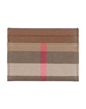 Burberry Cardholder Cotton, Leather