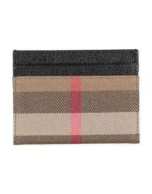 Burberry Cardholder Cotton, Leather