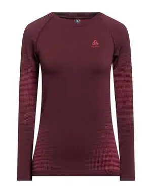 ODLO T-shirt Garnet Size Recycled Polyester, Recycled Polyamide, Recycled Elastane - Red