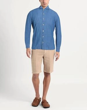 LUIGI BORRELLI NAPOLI Denim Shirt Size Cotton